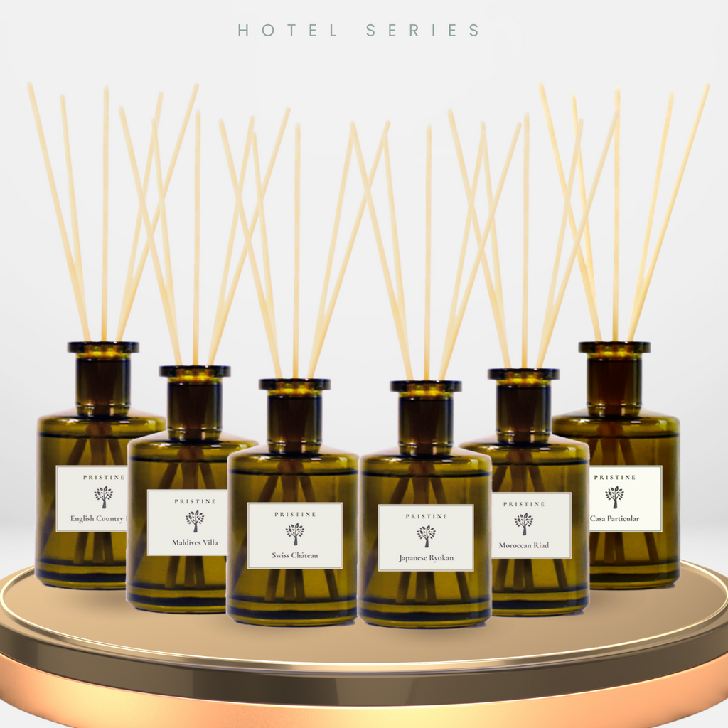 6-Pack Hotel Scent Reed Diffuser Bundle (180ml) | Pristine MY